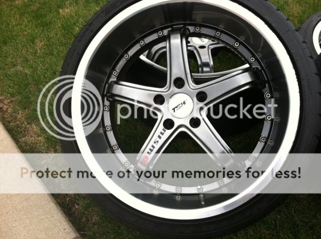 TSW Thruxton Gunmetal Wheels polished lip 20x9fr/20x10.5rr, 3"front/5 ...